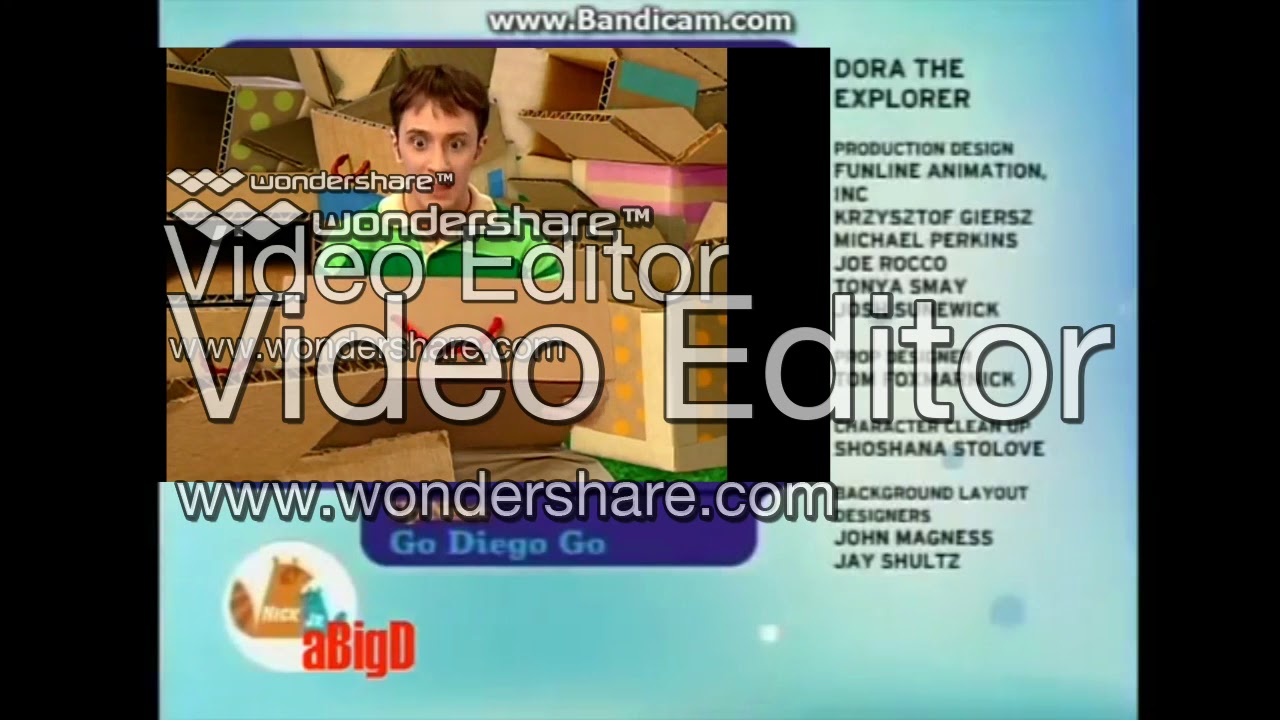 Dora The Explorer Split Screen Credits With Blue's Clues Promo - YouTube