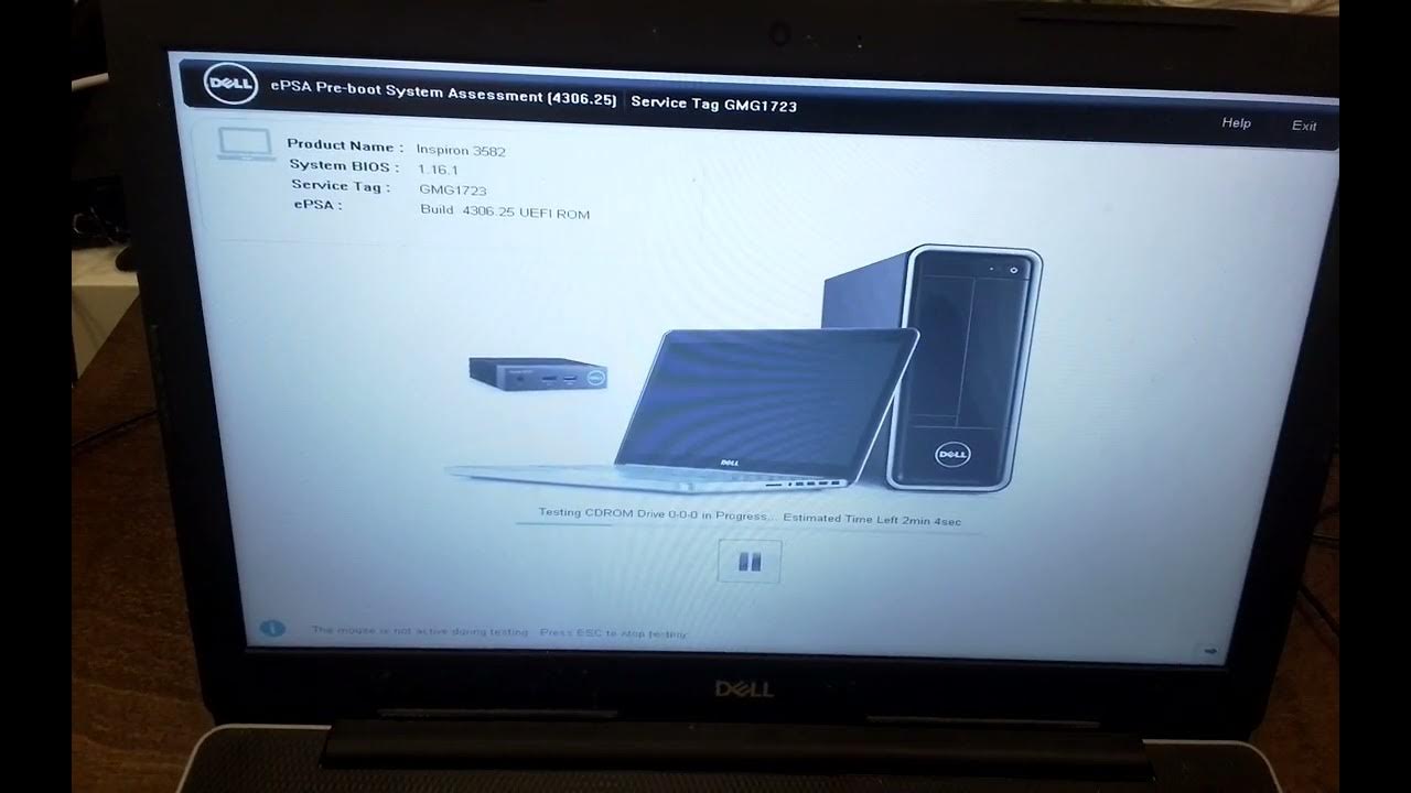 The special BIOS beep code 1-5-1, when I try to run Dell diagnostics - HDD problems? - YouTube