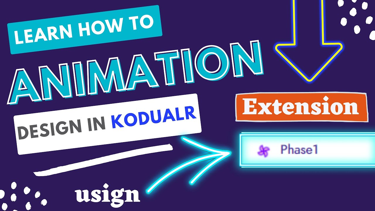 Make animation app in kodualr using [[ phase extension ]] || Kodular ...