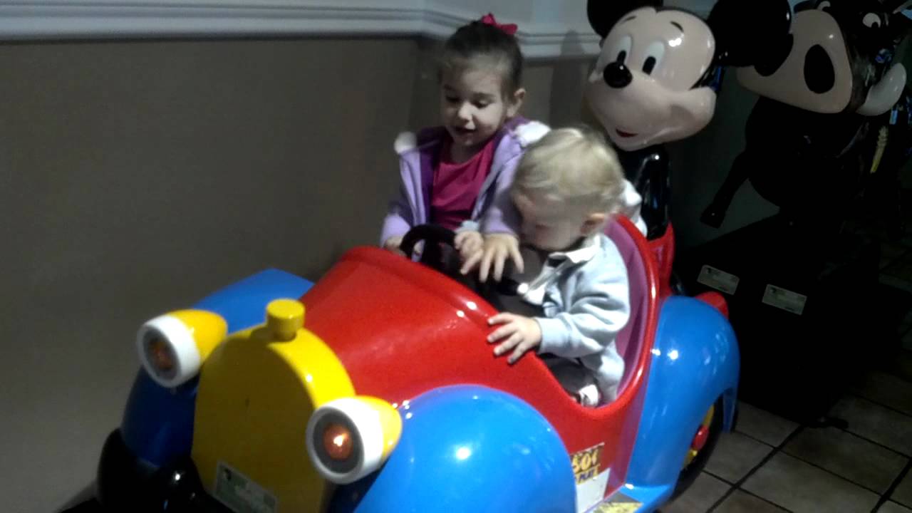 Riding in the Mickey car... - YouTube