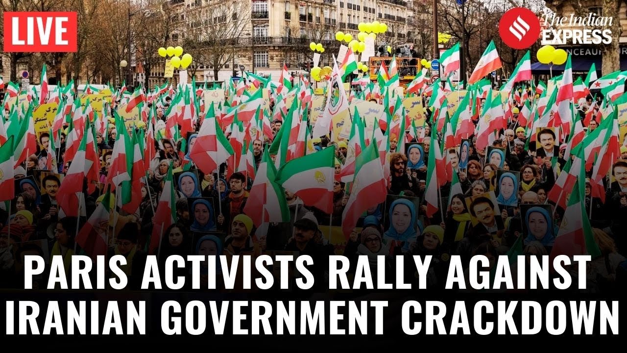 LIVE: Paris Streets Filled With Activists Supporting Iran Protests ...