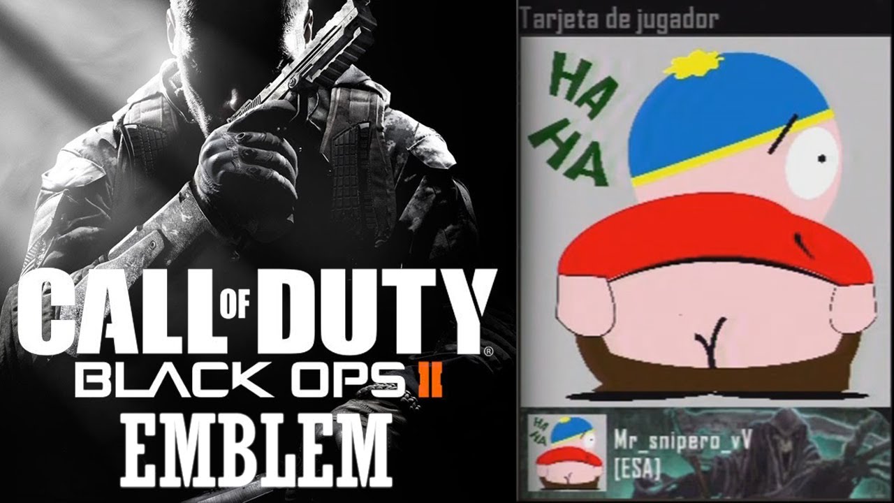 Black Ops 2 // Eric Cartman Emblema (tutorial) (Speed Art) - YouTube