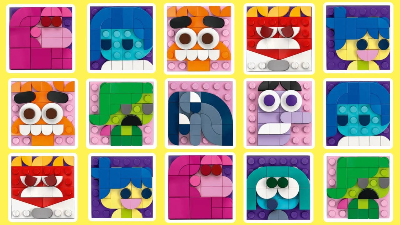 Inside Out 2 Mood Cubes Lego Emotions with Joy, Sadness and Anxiety ...