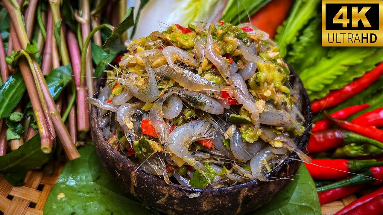 Raw River Shrimp With Tamarind | Asian Food @foodatasty - YouTube