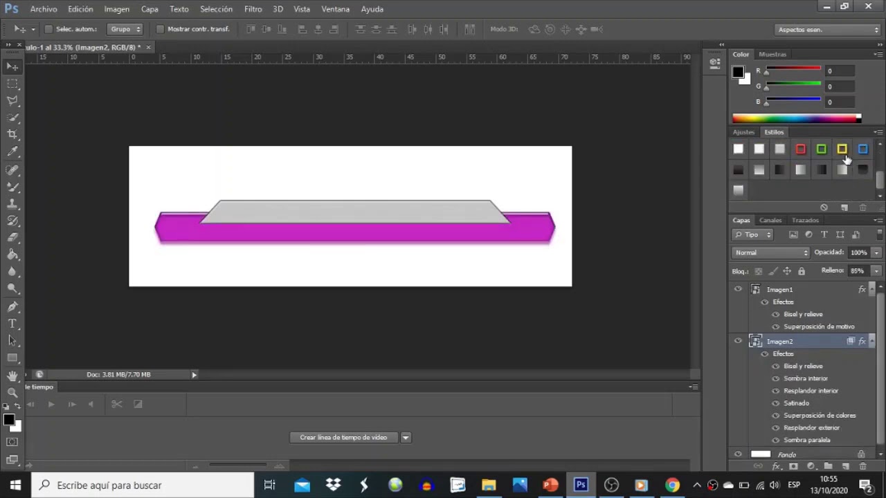 como hacer banner para OBS (Photoshop) - YouTube