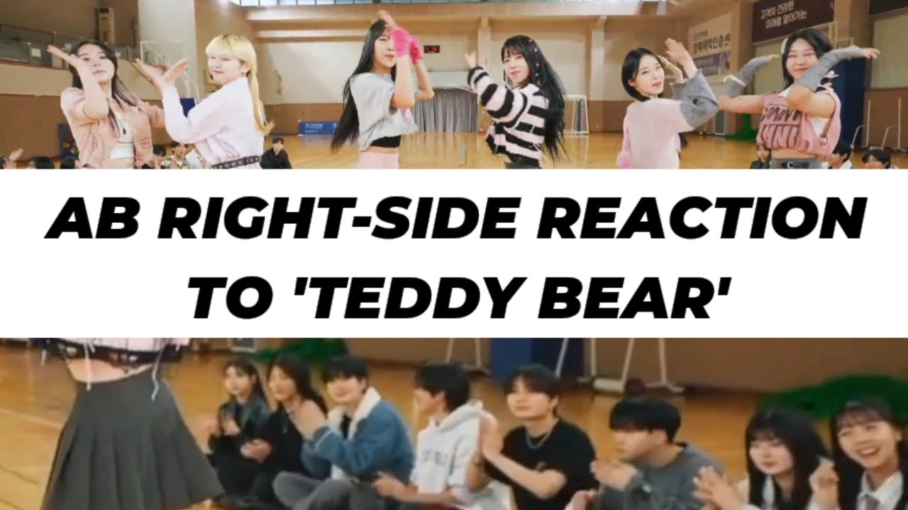 [AB RIGHT-SIDE] MEMBERS REACTION TO 'TEDDY BEAR' DANCE COVER - YouTube
