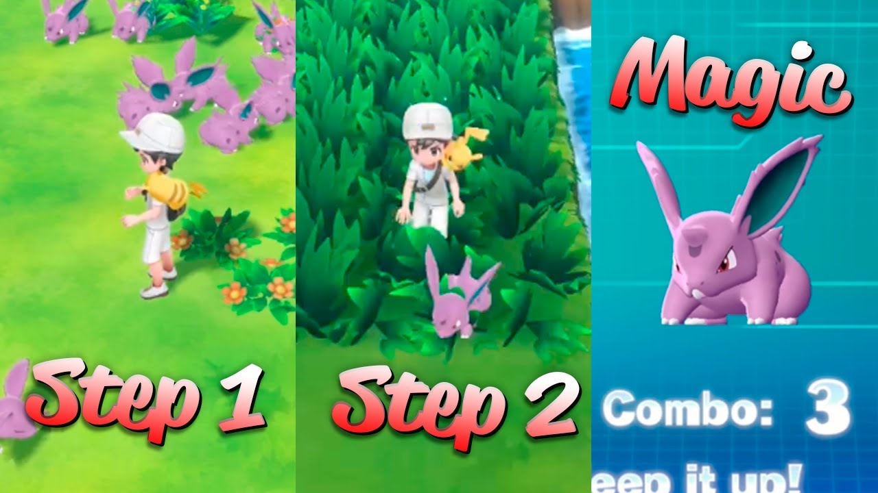 GO Park Catch Combo Method in Pokémon Let's Go Pikachu & Eevee - YouTube