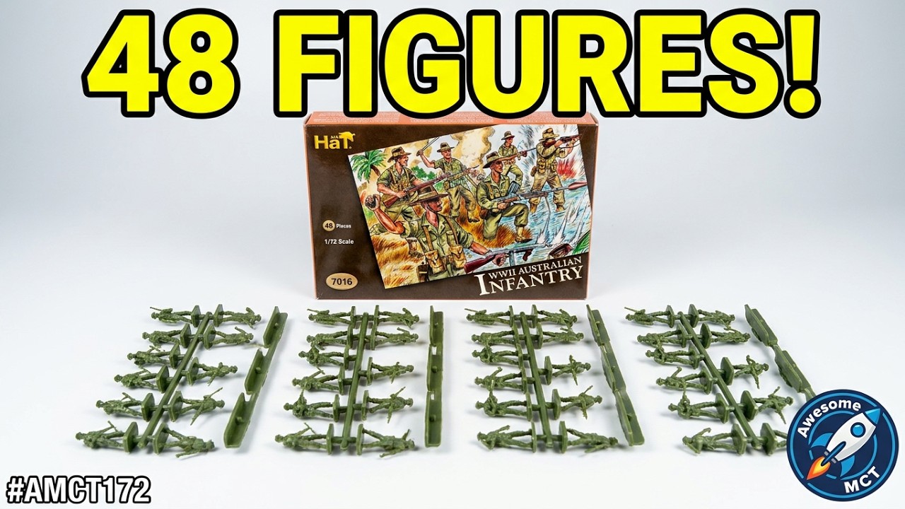 🇦🇺 🐨 🪖 UK WW2 Australian Soldiers infantry 1/72 scale model 💥 Hat ...