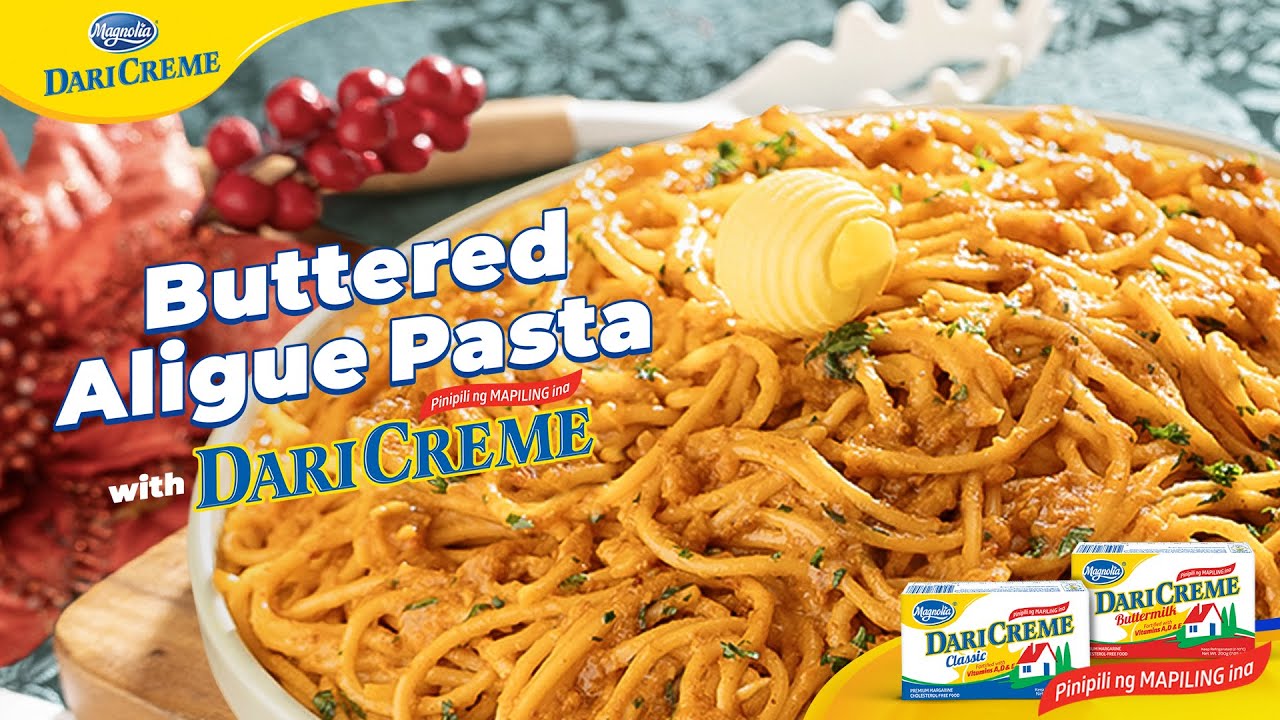 Buttered Aligue Pasta with Dari Creme Recipe - YouTube