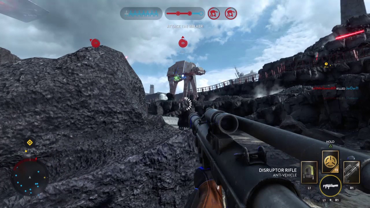 Destroyed a Tie Fighter in a cool way, Star Wars Battlefront - YouTube