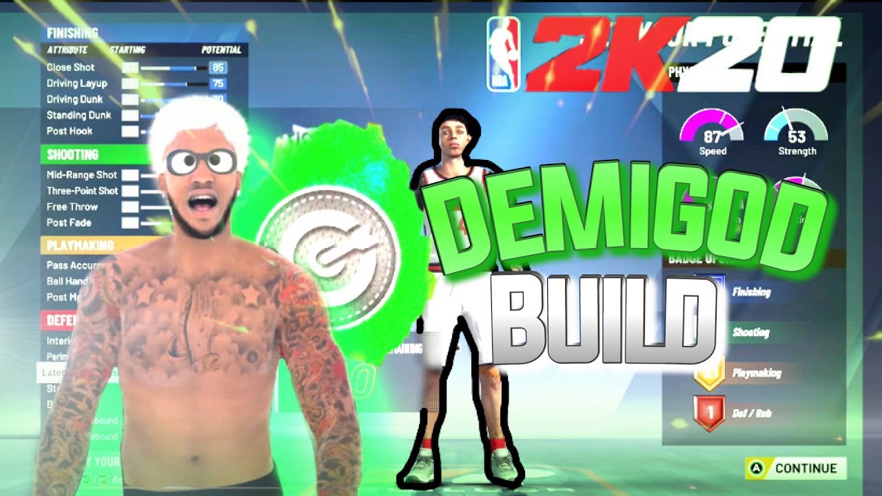 THE BEST OFFENSIVE THREAT BUILD ON NBA 2K20! NEW DEMIGOD BUILD WITH ...