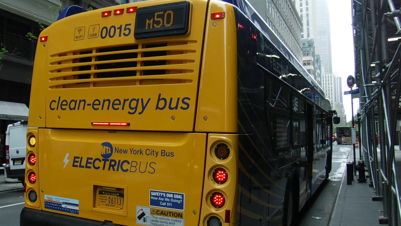 1080p⁶⁰ New Flyer XE40 XCELSIOR CHARGE 0015 M50 Crosstown Bus @ West ...