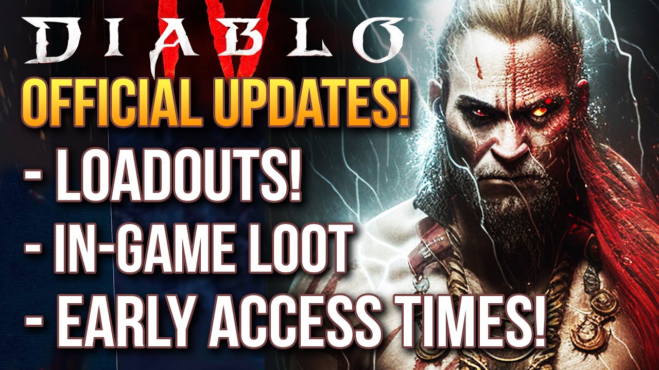 Diablo 4 - Official New Updates on Class Loadouts, Early Access Times ...