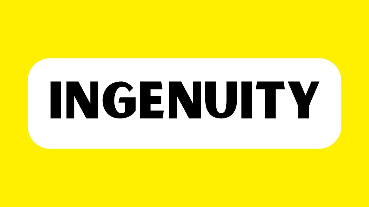 How to Pronounce Ingenuity (Correctly) - YouTube