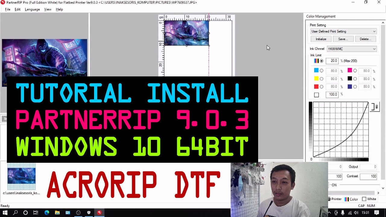 Tutorial Install Partner RIP 903 - Acro Rip 903 for DTF - YouTube