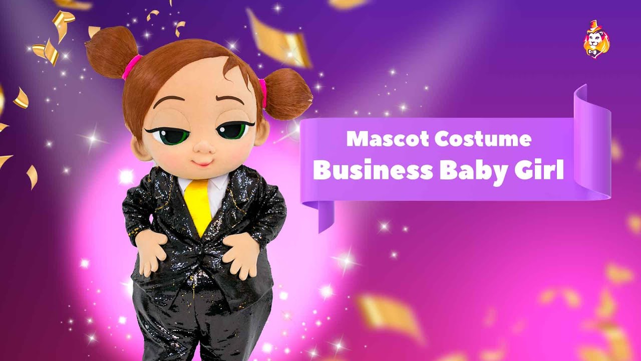 Business Baby Girl Mascot Costume - YouTube