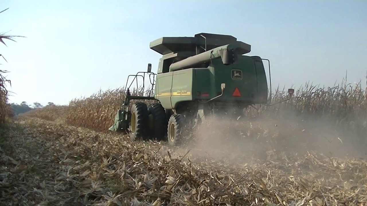 DOUBLE CROP CORN!! JOHN DEERE 9650 PICKING DOUBLE CROP CORN. SK FARMS ...