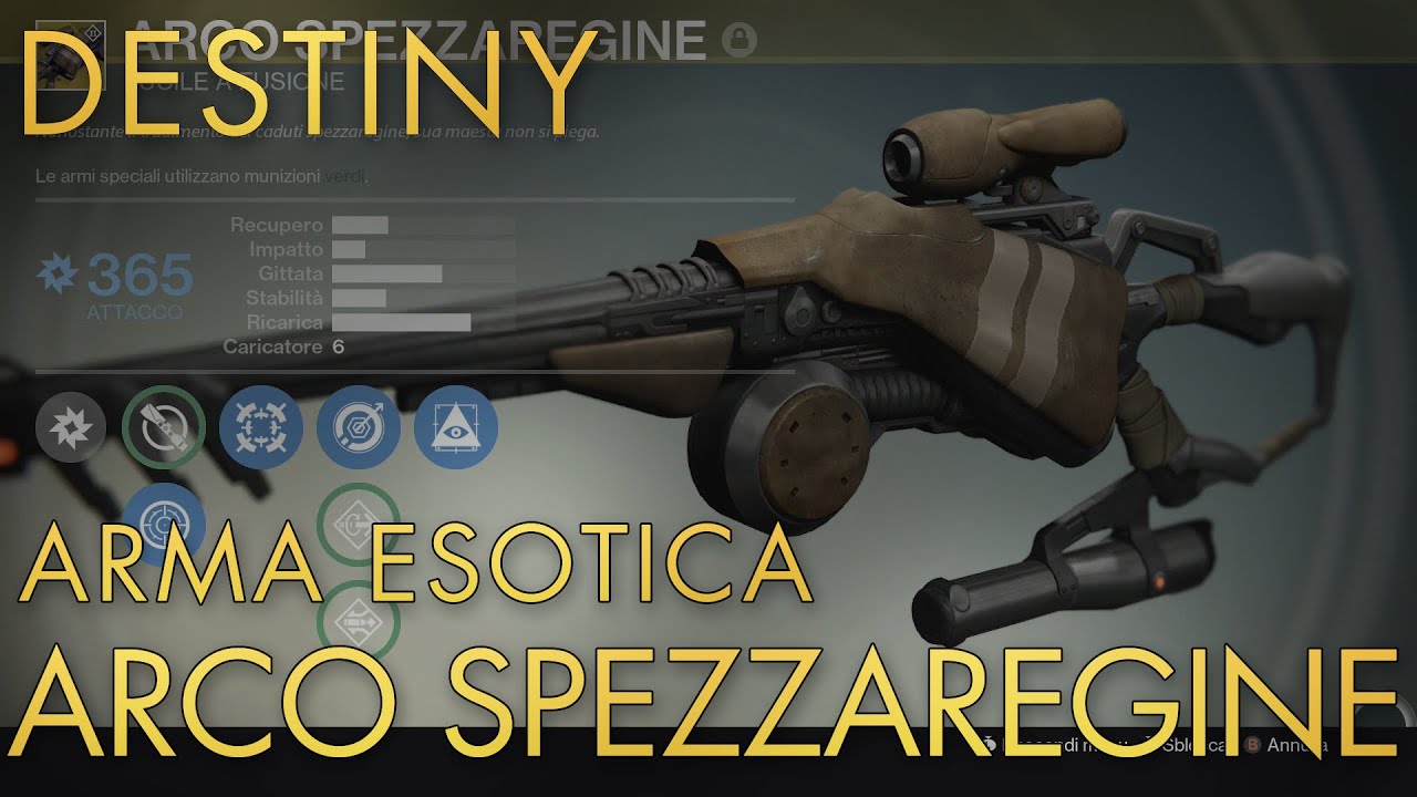 Destiny | Arma Esotica: ARCO SPEZZAREGINE | Recensione Arma - YouTube