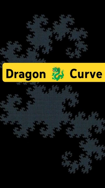 Dragon 🐉 curve visualization. #maths #mathematics #education #shorts # ...