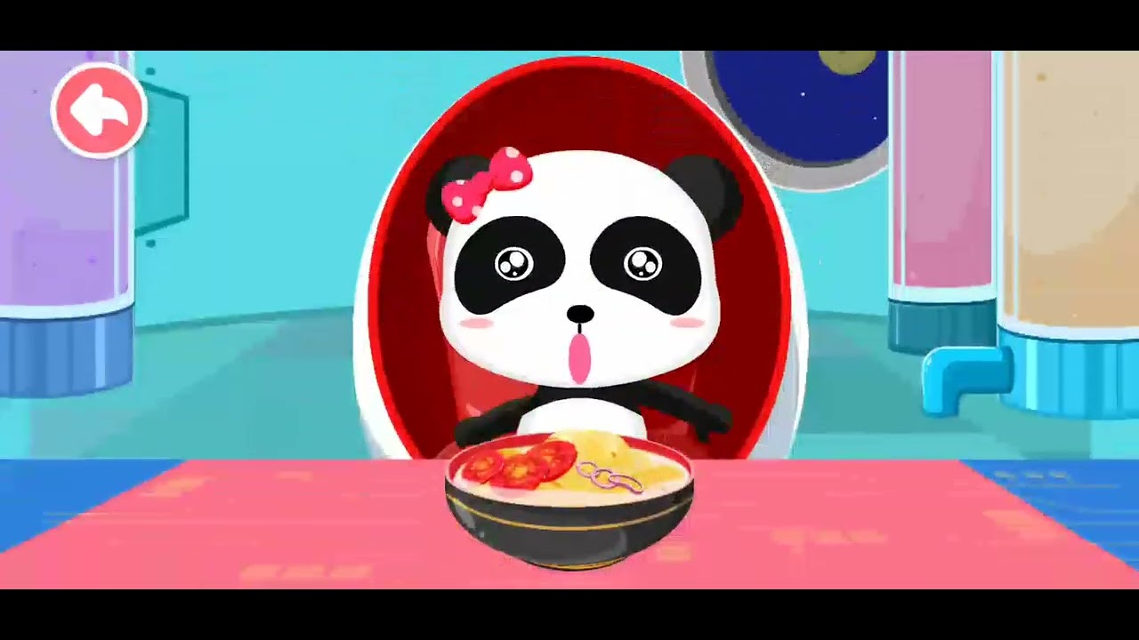 BabyBus - Baby Panda in the Robot Kitchen - Space Kitchen - YouTube