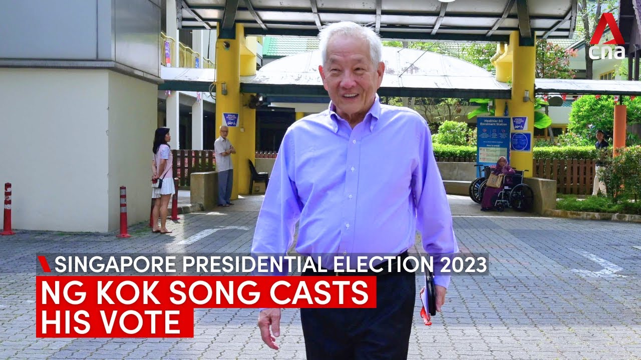 Singapore Presidential Election: Ng Kok Song casts his vote at Katong ...
