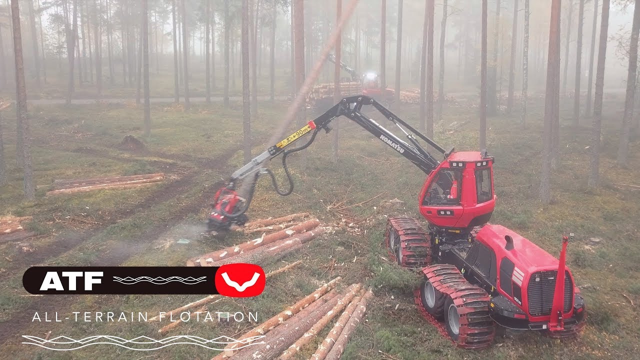 Clark Tracks ATF All-Terrain Flotation tracks on a Komatsu 931XC ...