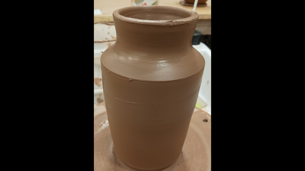 Three pounds tall clay cylinder - YouTube