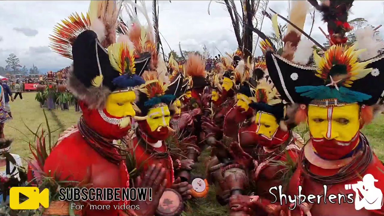 Hela Huli Dancers @ Mt Hagen Cultural Show 2019 Papua New Guinea - YouTube