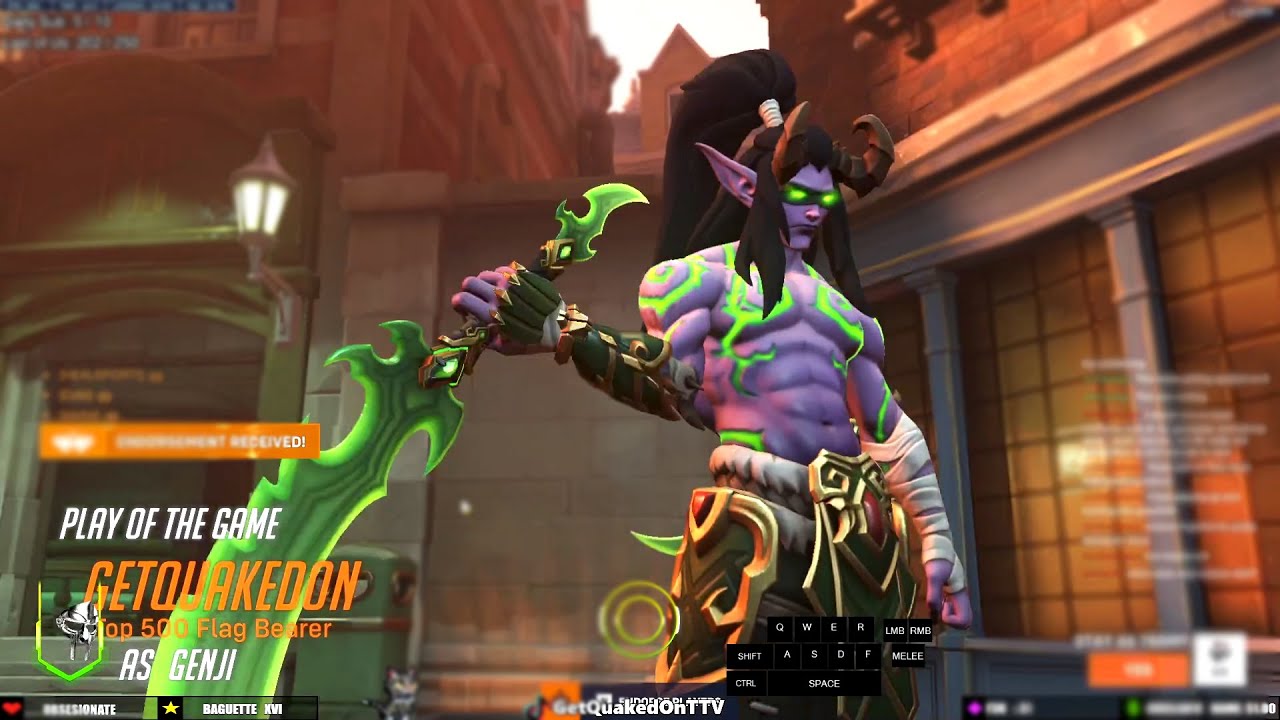 Getquakedon Doomfist Main Plays As Genji Potg [ Overwatch 2 Top 500