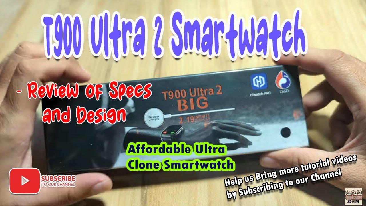 T900 Ultra 2 Smartwatch - Review of Specs and Design - YouTube