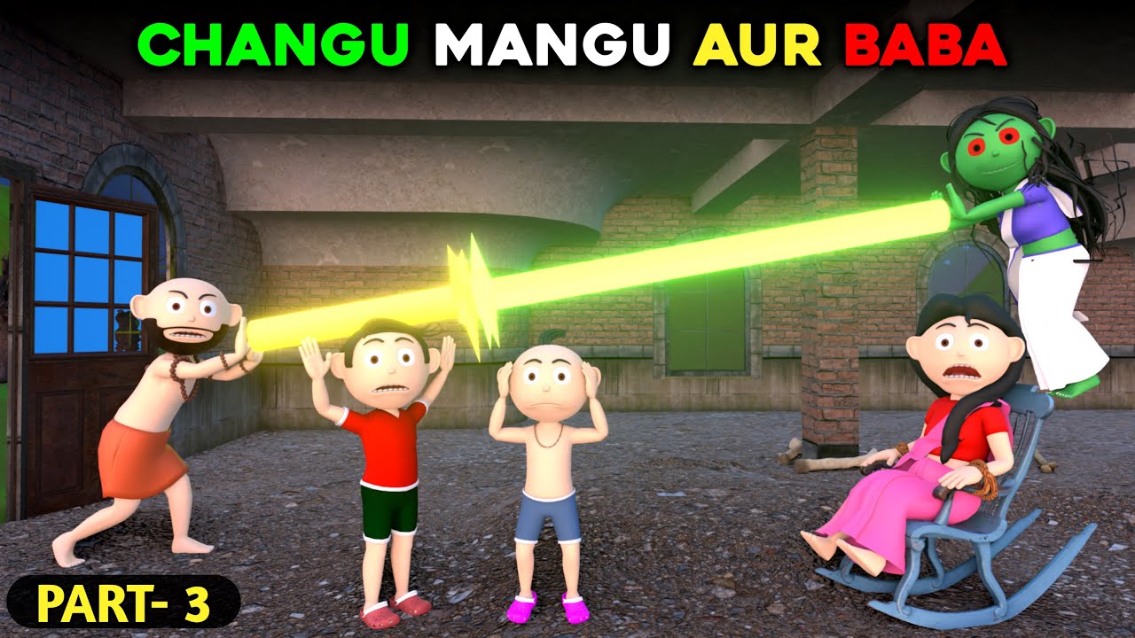 Changu Mangu Aur Baba | Desi Comedy Video | Pagal Beta | Cartoon Comedy ...