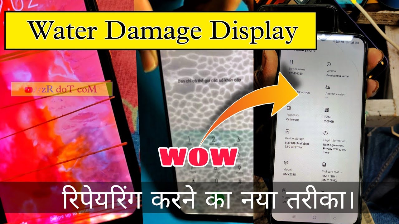 Mobile Water Damage Display Repairing Solution🔥🔥|वॉटर डैमेज डिस्पले ...