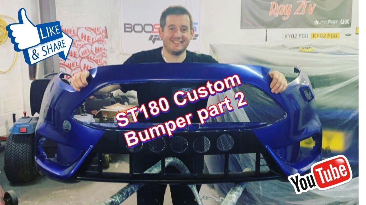 Putting the Fiesta ST180 Custom front bumper into paint - YouTube