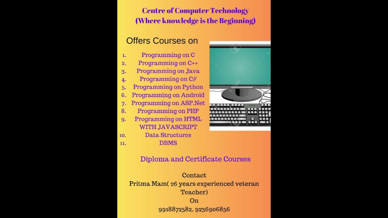 join Computer Courses and brighten up your career #programming #computerknowledge - YouTube