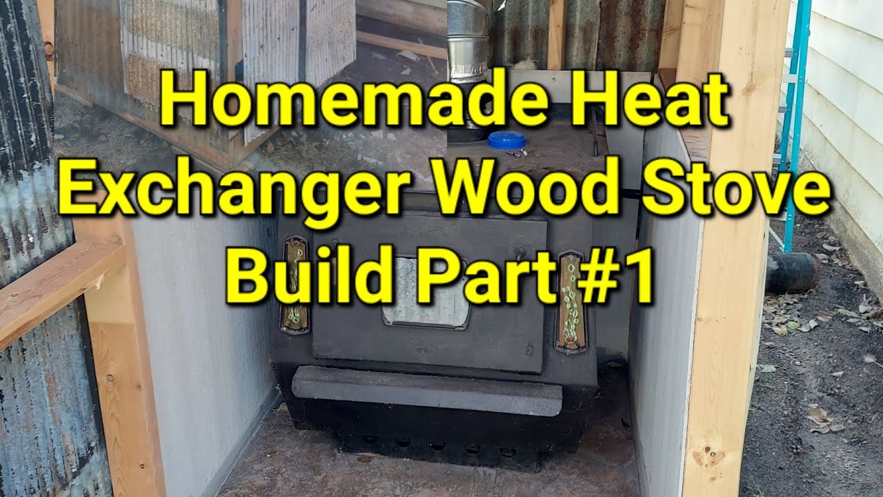 #Homemade Wood🔥Stove Heat Exchanger Build Part #1 🔨 🪚 Heat Home With 🪵 ...