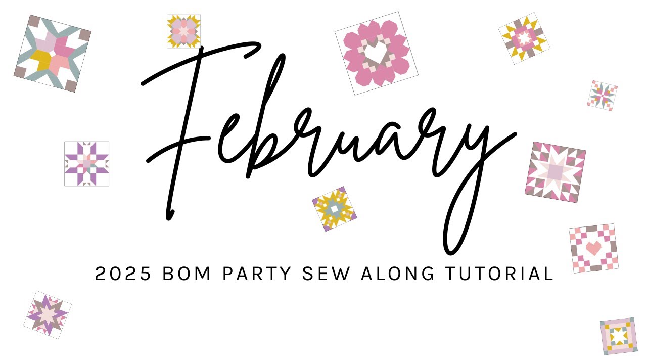 February Block of the Month Tutorial - Strip Piecing - YouTube