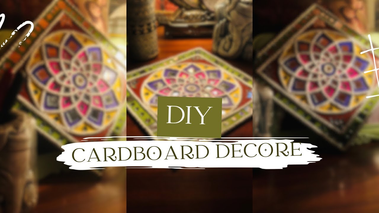 How to make Waste cake board decore /best out of waste ...