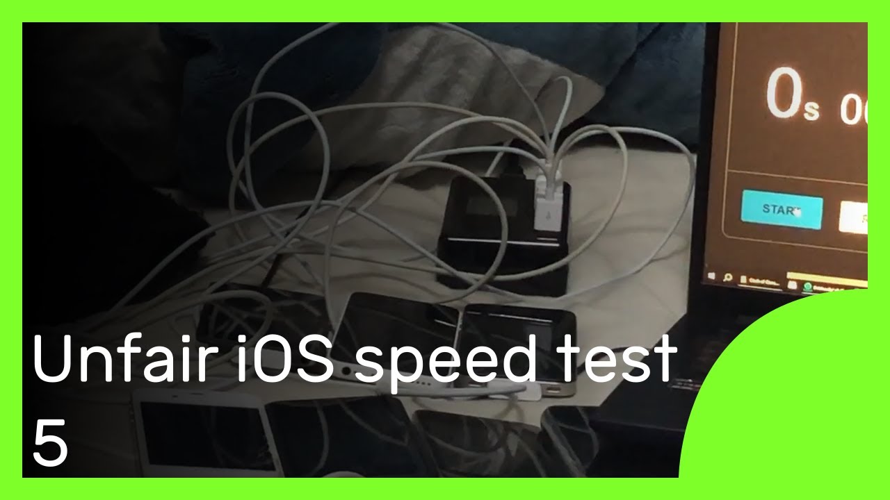 Unfair iOS speed test 5 - YouTube