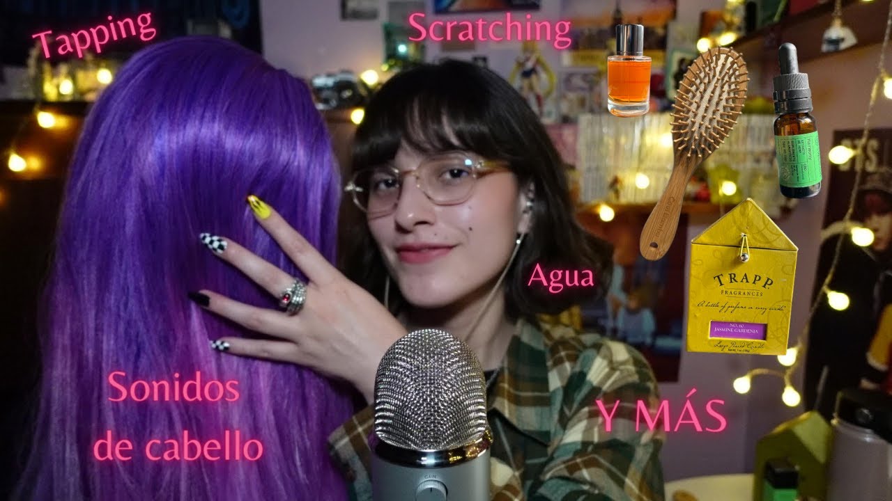 ASMR | Sus triggers favoritos (tapping, scratching, sonidos de cabello ...