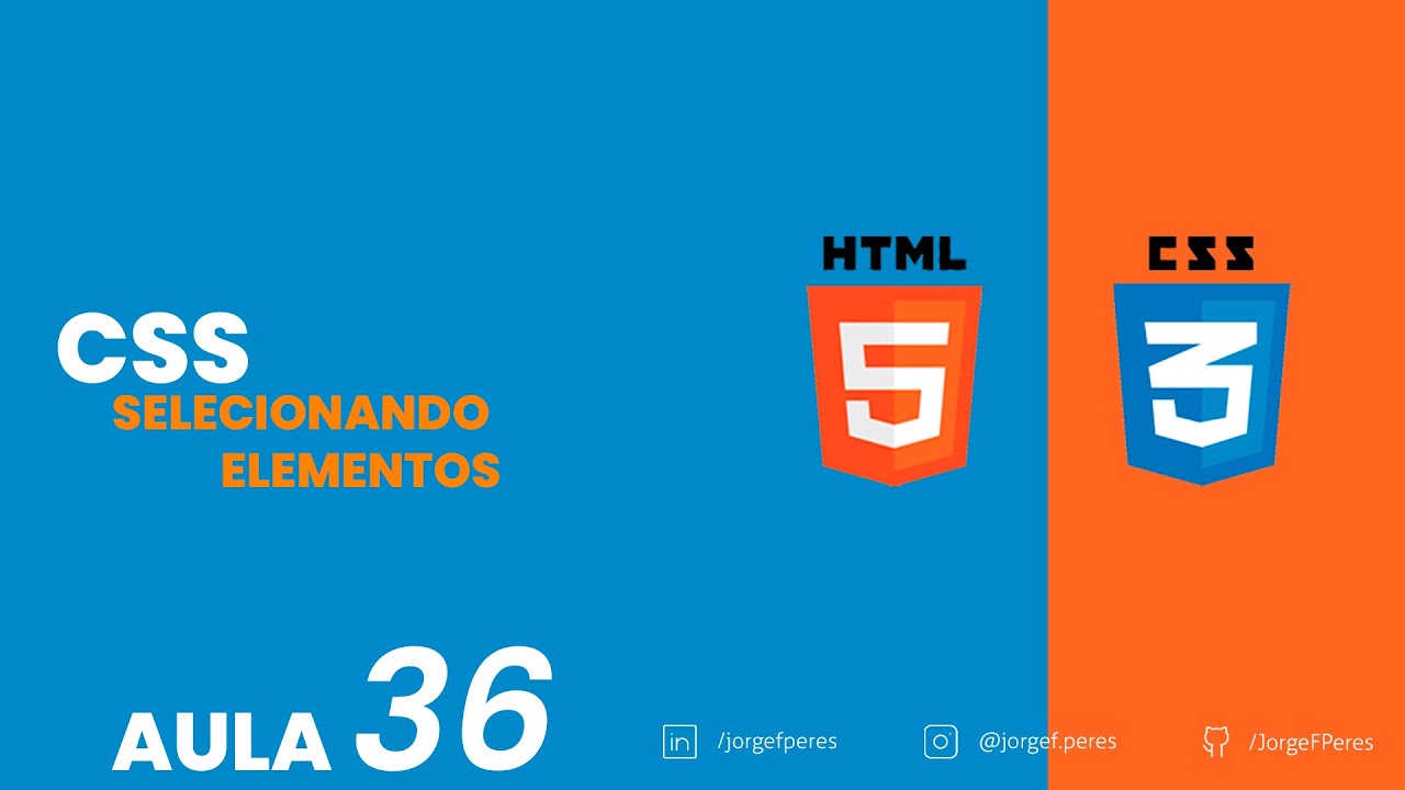 Como selecionar elementos | Curso de HTML E CSS - YouTube
