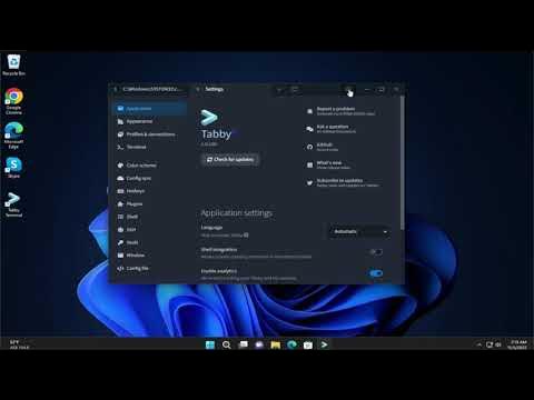Tabby Terminal For Windows 10 / 11 - YouTube