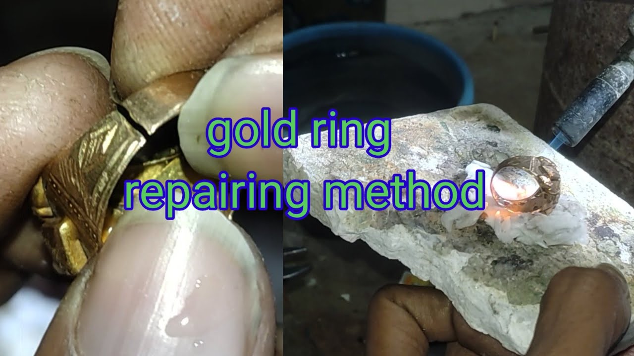 gold ring repairing method - YouTube