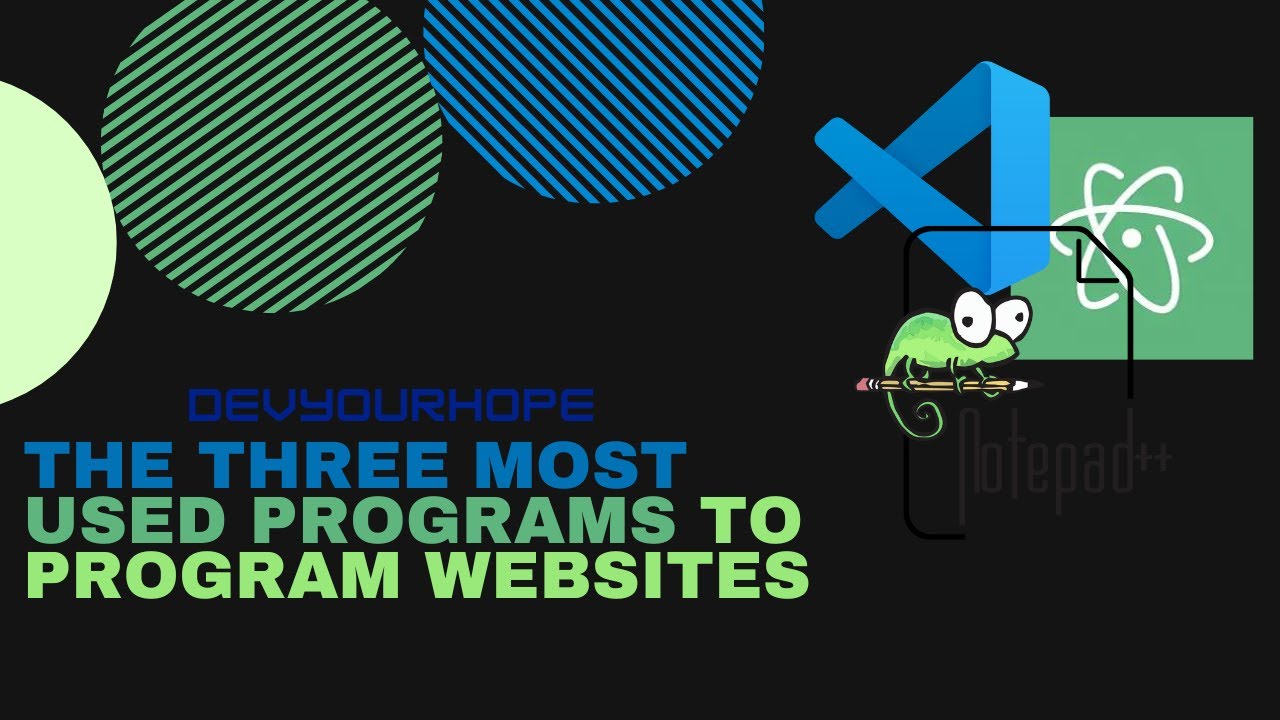 The Three Most Used Programs To Program Websites - YouTube