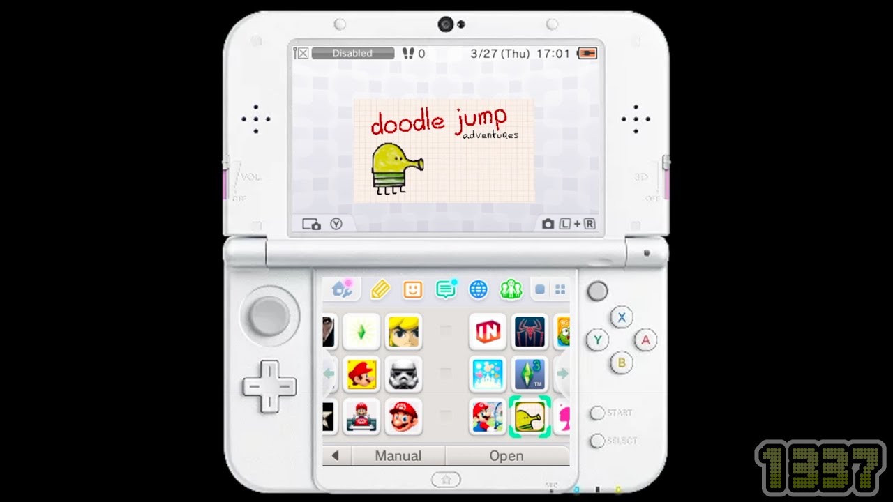 Doodle Jump Adventures - Playing on Nintendo 3DS XL - Game Review ...