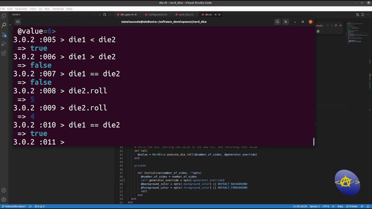Codecast Create A Rubygem 39 Add Comparable To Die Class And Refactor Youtube