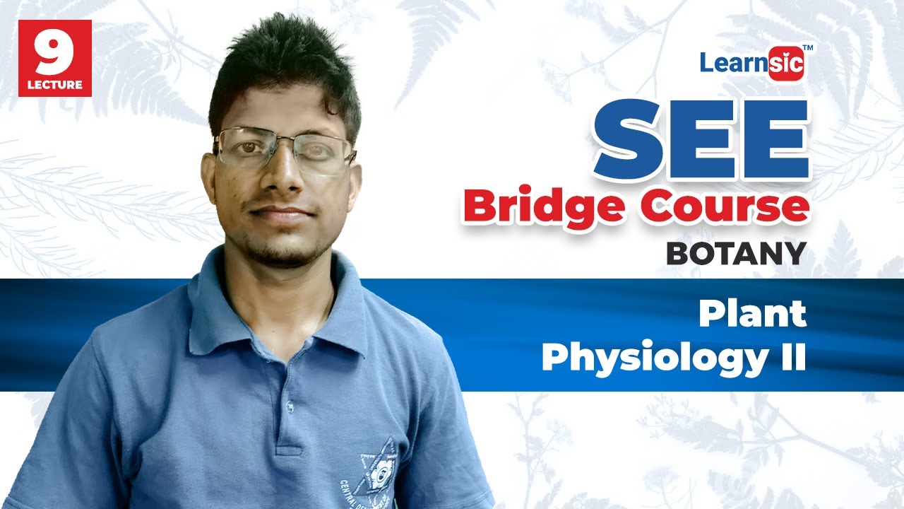 Botany Lecture 9: Plant Physiology II | Learnsic Bridge Course - YouTube