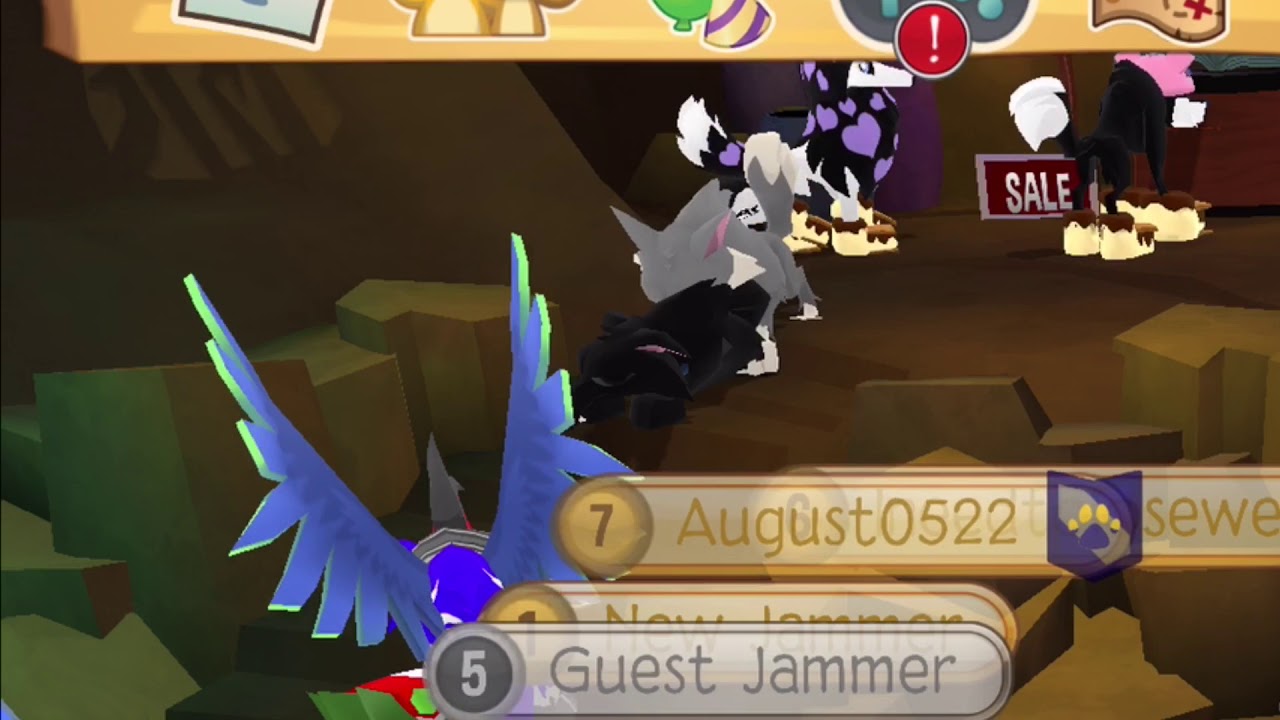 ONLY IN A WOLF CAVE IN ANIMAL JAM. - YouTube