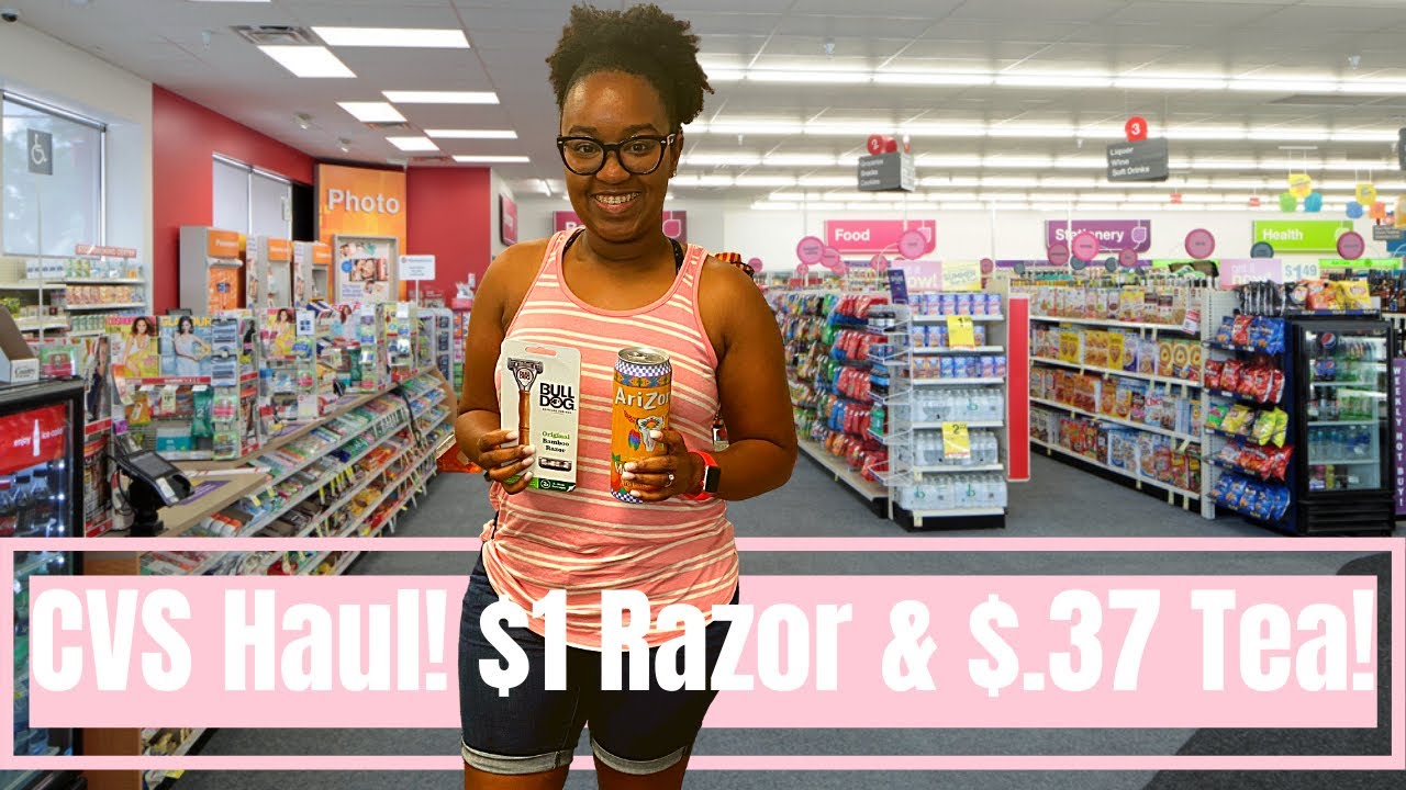 CVS Couponing Haul! $1 Razor & $.37 Arizona Ice Tea | Krys the ...
