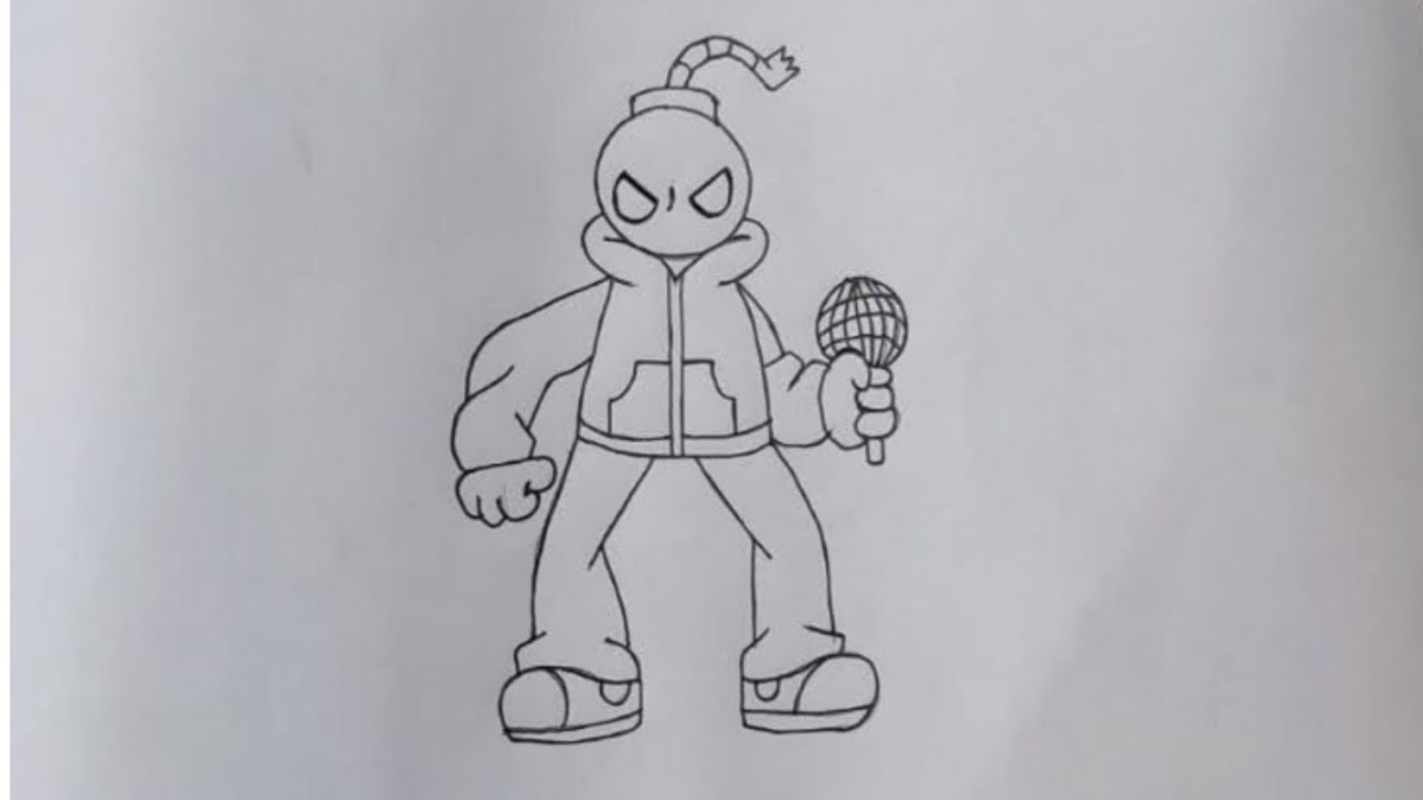 How to Draw Friday Night Funkin Whitty Mod | FNF Whitty | FNF Whitty ...