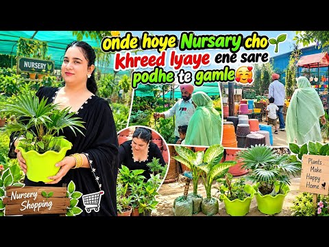 Kise km to bahar gye c..onde hoye nursary cho khreed lyaye ene sare plants te gamle☺️Deepkamal vlog😎